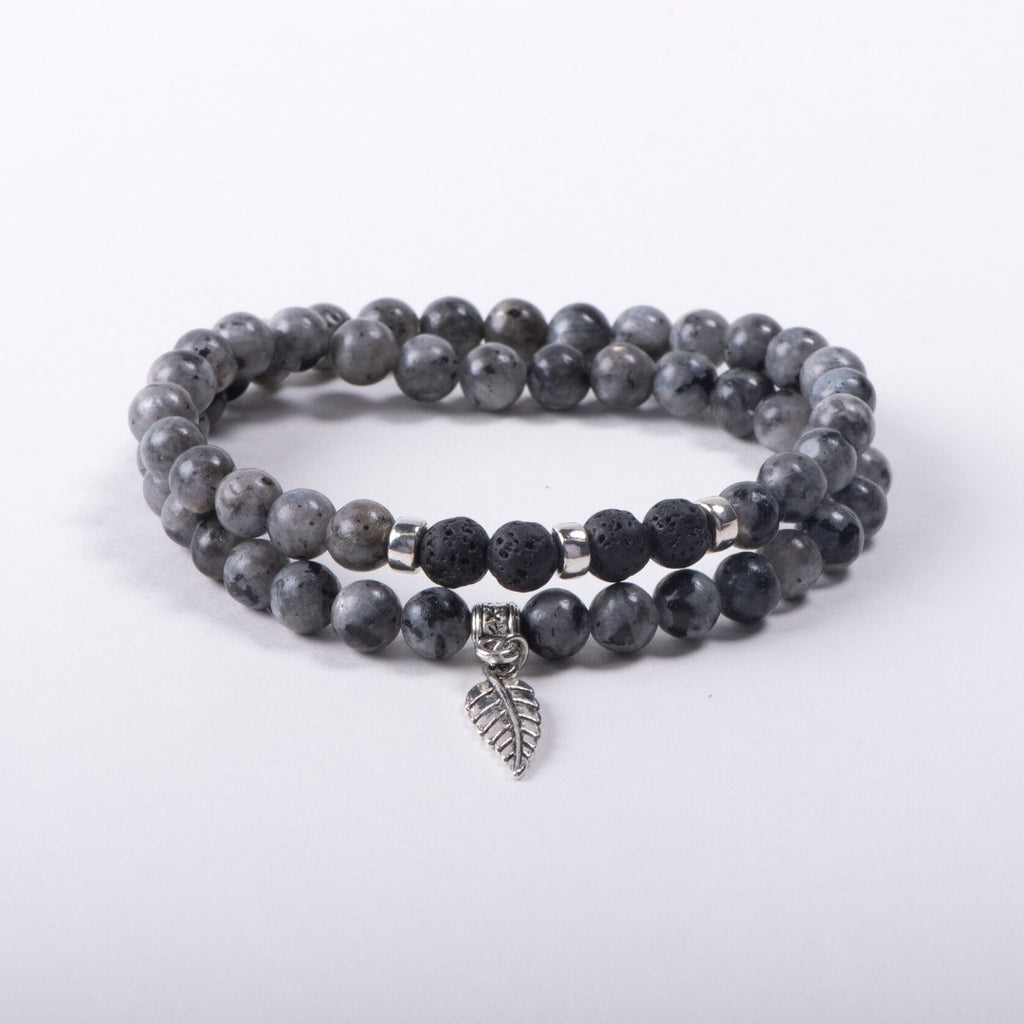 Labradorite/Larkvite Wrap Bracelet – Indigo Lily Designs